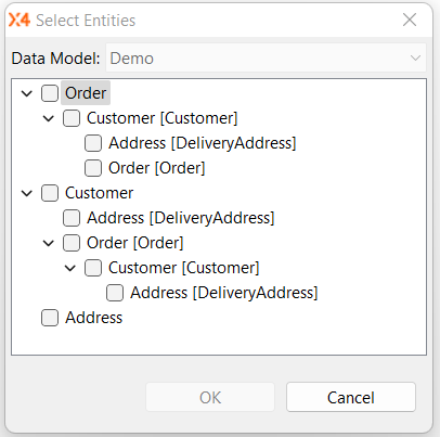 Using a Data Model in an ESB Project