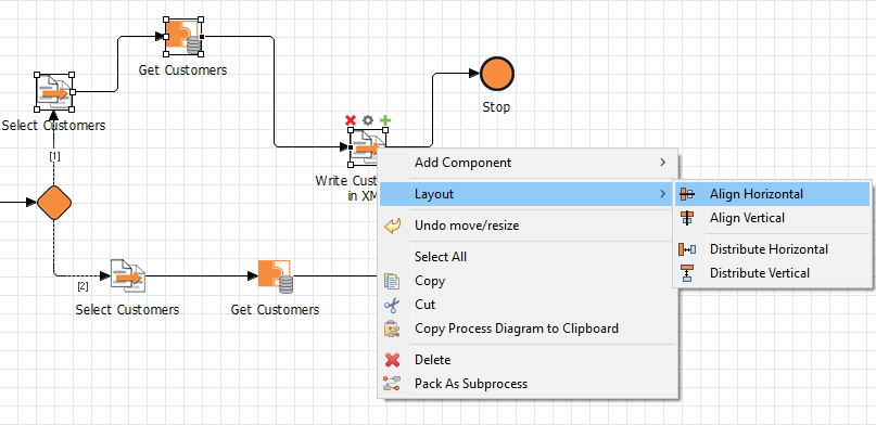 Aligning Process Components